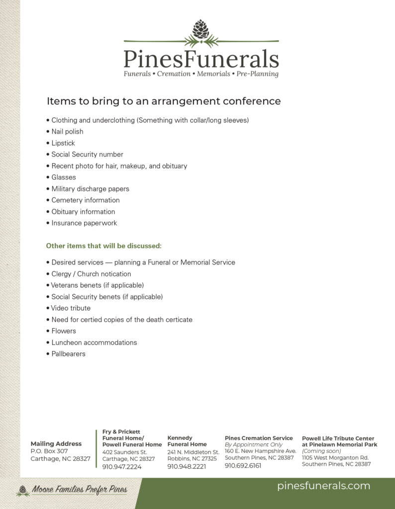 Forms Library - Funerals | Cremation | Memorials | Pre-Planning ...